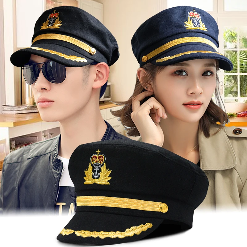 Wheat-Embroidery-Captain-Hat-Men-s-and-Women-s-Autumn-and-Winter-Warm ...