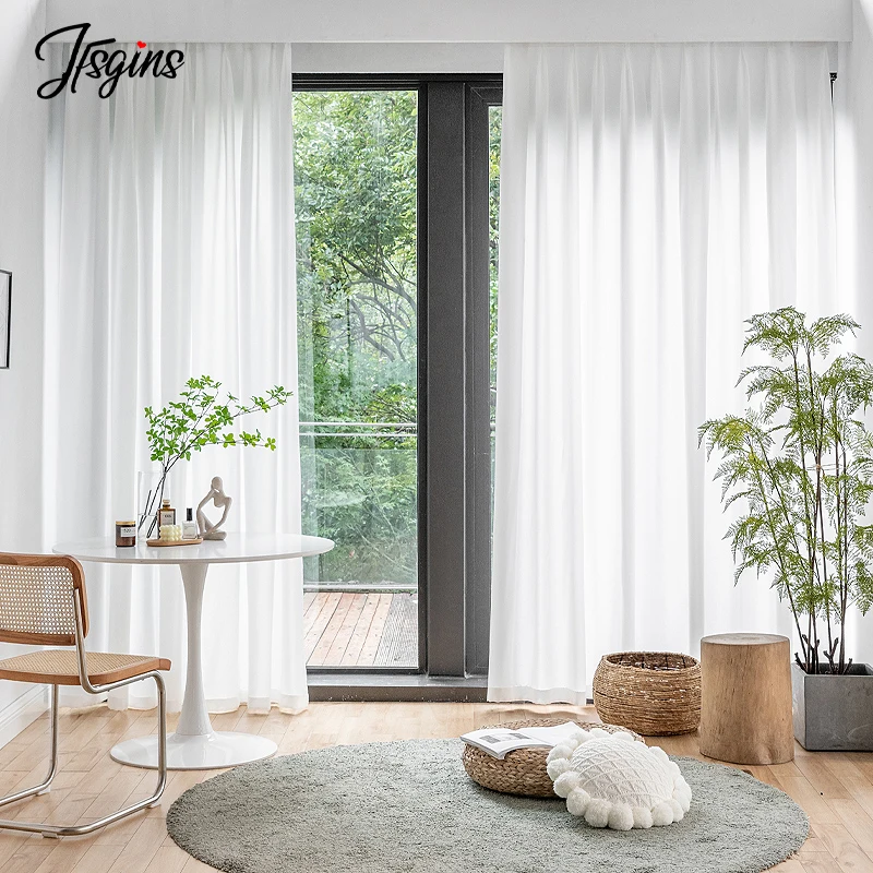 White-Sheer-Curtains-for-Living-Room-Elegant-Translucent-Curtain-for ...