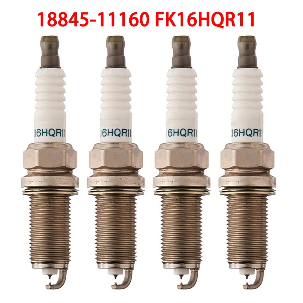 4-6Pcs-18845-11160-FK16HQR11-Dual-Iridium-Spark-Plug-For-Hyundai-Sonata ...
