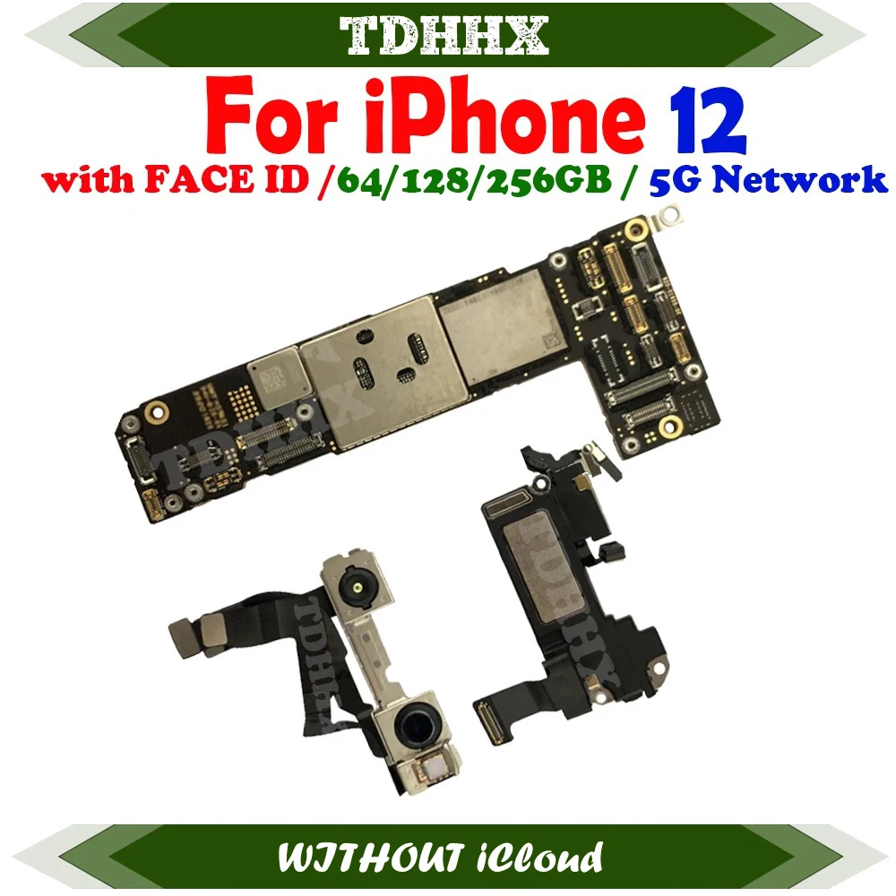 100-Working-Motherboard-For-iPhone-12-Logic-Main-Board-With-Face-ID ...