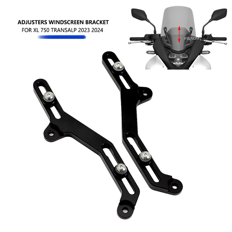 XL750 Windscreen Adjusters Motorcycle CNC Windshield Bracket For Honda ...