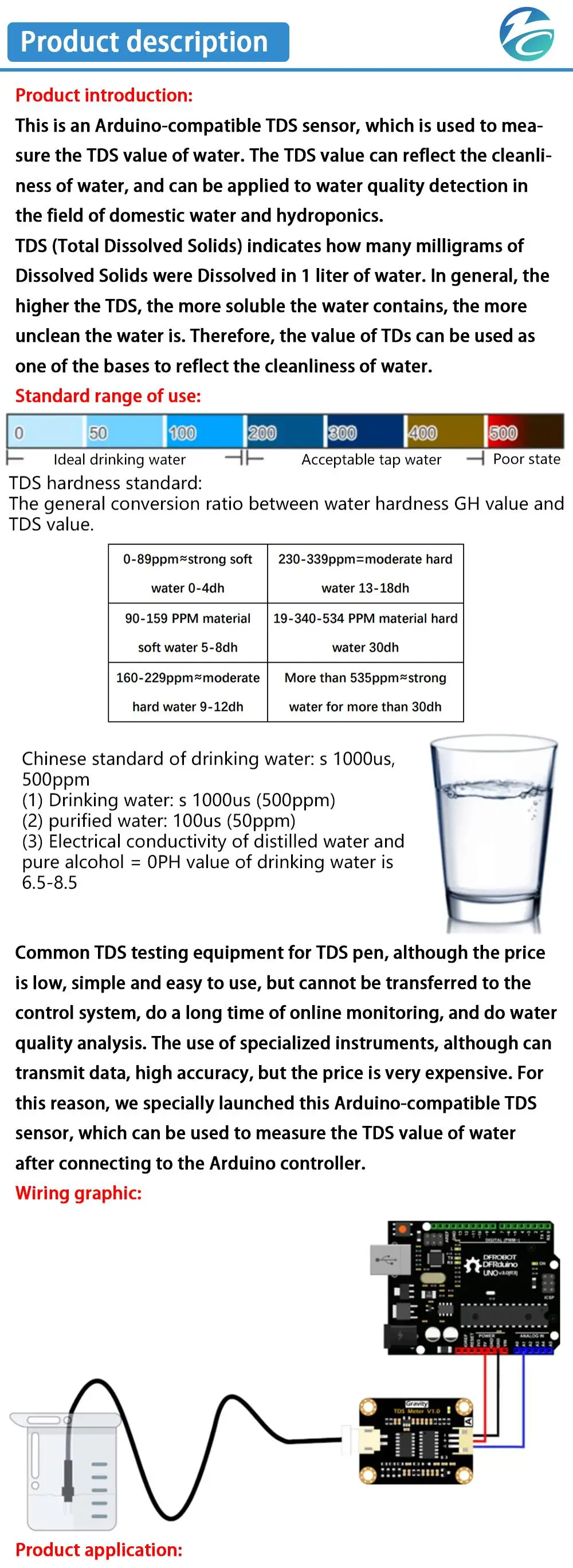 Módulo Medidor Sensor Tds Para Arduino Uno R3 Filtro De Água Medindo A ...