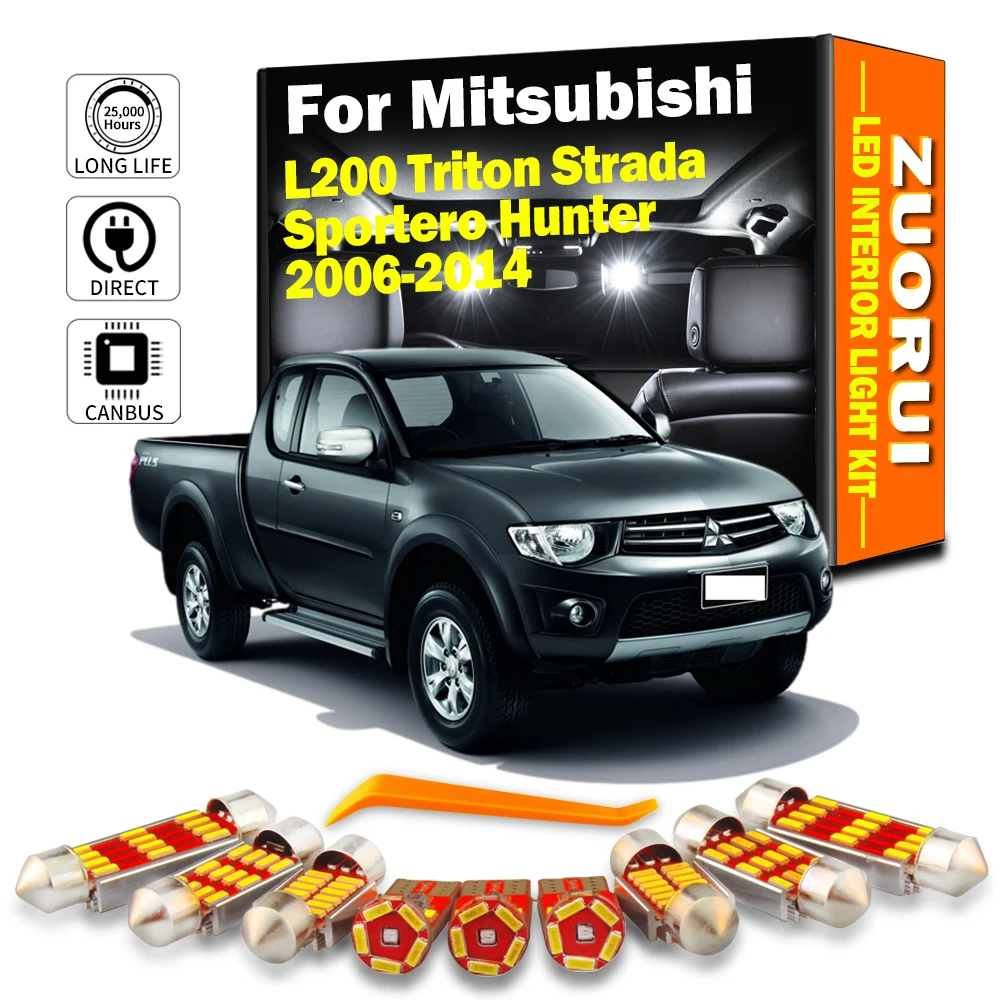 LED Interior Light Kit For Mitsubishi L200 Triton Strada Sportero ...