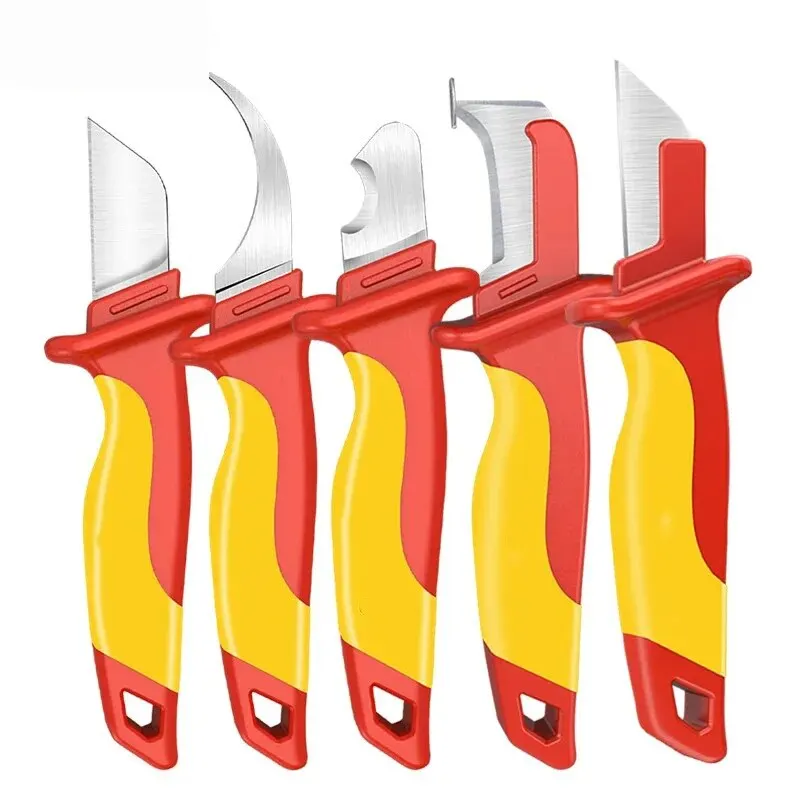 Isolado-eletricista-faca-sem-suporte-tens-o-cabo-de-decapagem-faca-reto ...