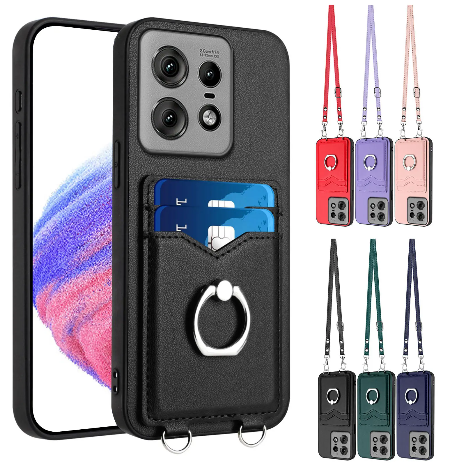 For-Moto-Edge-50-Pro-G-Stylus-5G-G-Play-Power-2024-Leather-Phone-Case ...