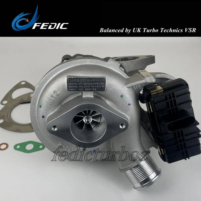 MFS Turbocharger GTD2056VZK 822182 822182-0008 Turbine FB3Q-6K682-DD ...