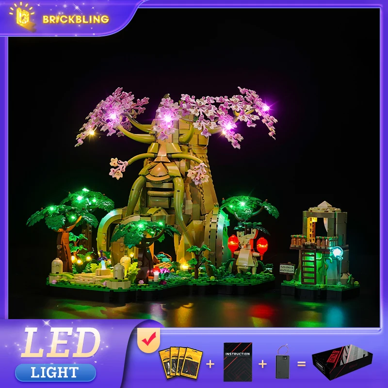 Brick-Bling-LED-Light-77092-Set-Suitable-for-Great-Deku-Tree-2-in-1 ...