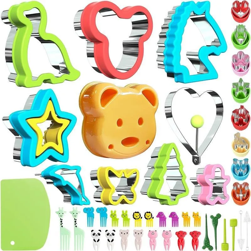 Sandwich-Cutter-Set-for-Children-Kids-Dinosaur-Cute-Bread-Cookies-Food ...