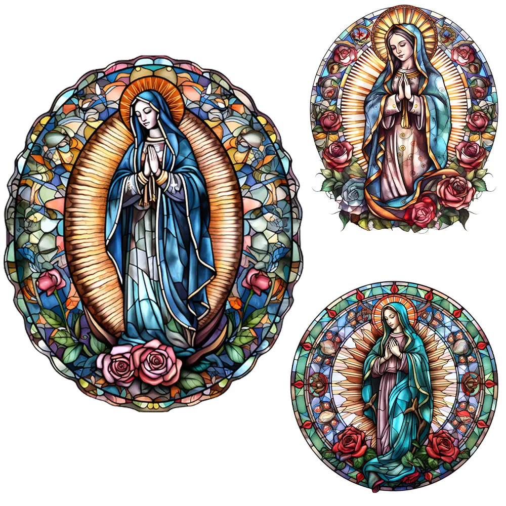 the-Virgin-Mary-Christian-Large-Heat-Transfer-Sticker-Maria-De ...