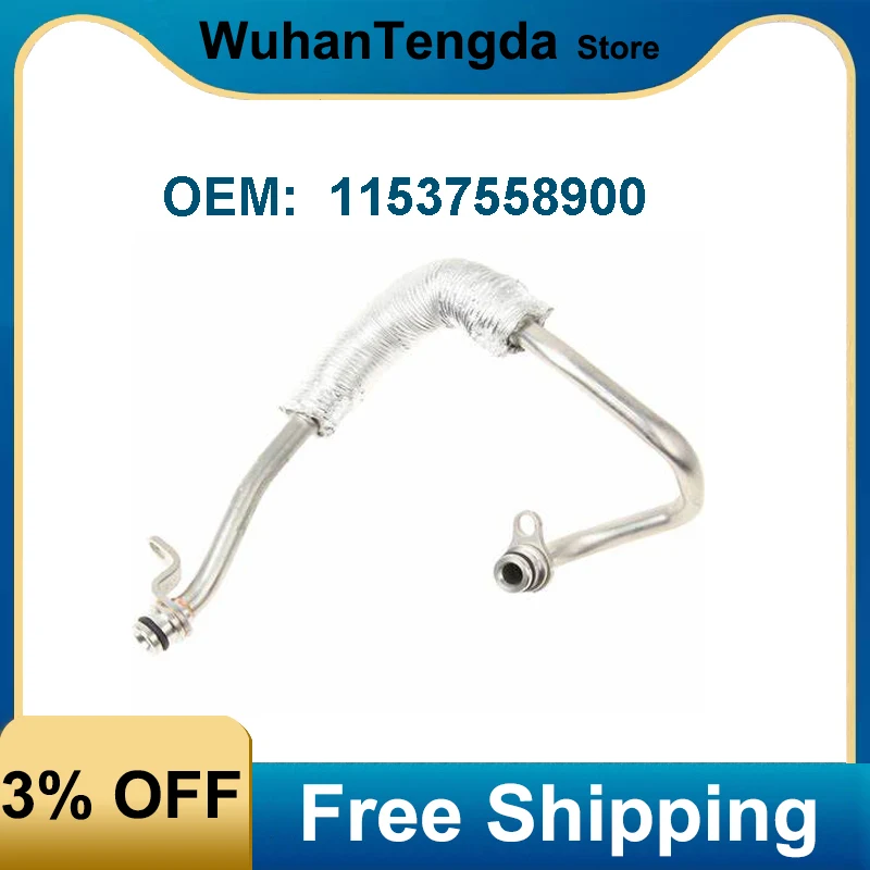 Turbo Cooling Rturn Line Pipe, para BMW E71, E82, E88, E89, E90, E91 ...