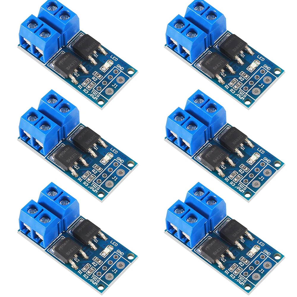 6Pcs DC 5V-36V 15A 400W Dual High-Power MOSFET Trigger Switch Drive ...