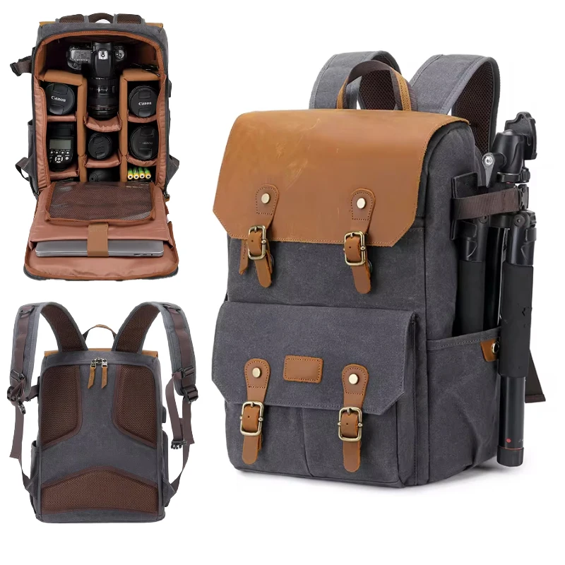 High-End-Men-s-SLR-Camera-Backpack-USB-Large-Camera-Bag-Waterproof ...