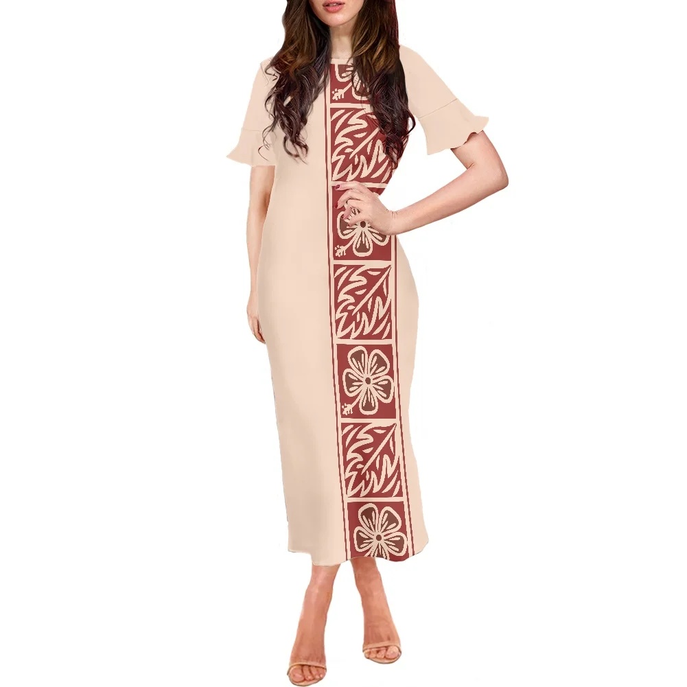 Butterfly-Sleeve-Polynesian-Tribal-Tongan-Samoan-Fiji-Red-Flower ...