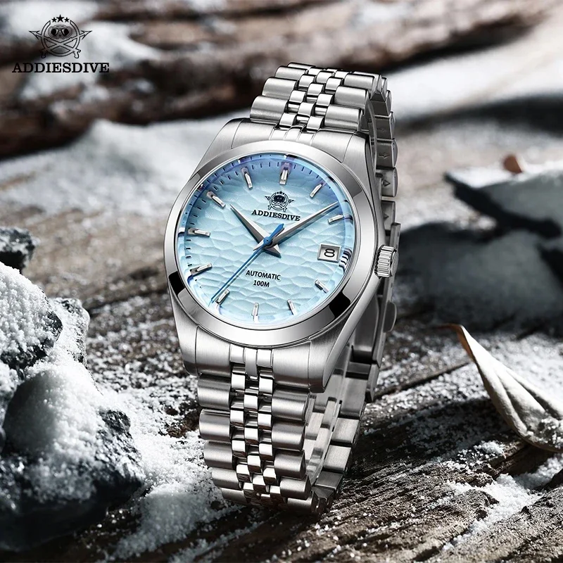 ADDIESDIVE-Reloj-autom-tico-de-acero-inoxidable-para-Hombre-pulsera-mec ...
