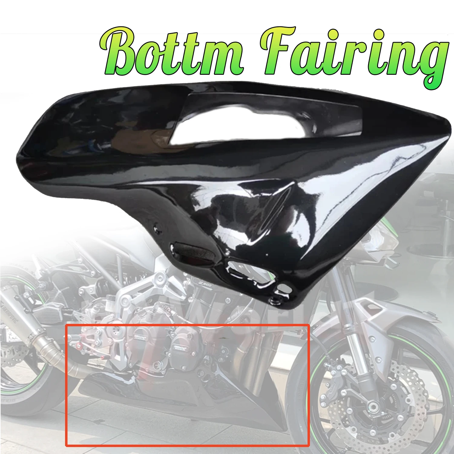 Fit-for-Kawasaki-Z900-2017-2019-Z900-Motorcycle-Bottom-Lower-Fairing ...