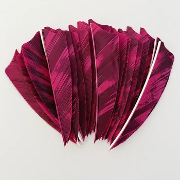 50Pcs 3 Inch Arrow Feathers Fletching Shield Cut Right Wing Ink ...