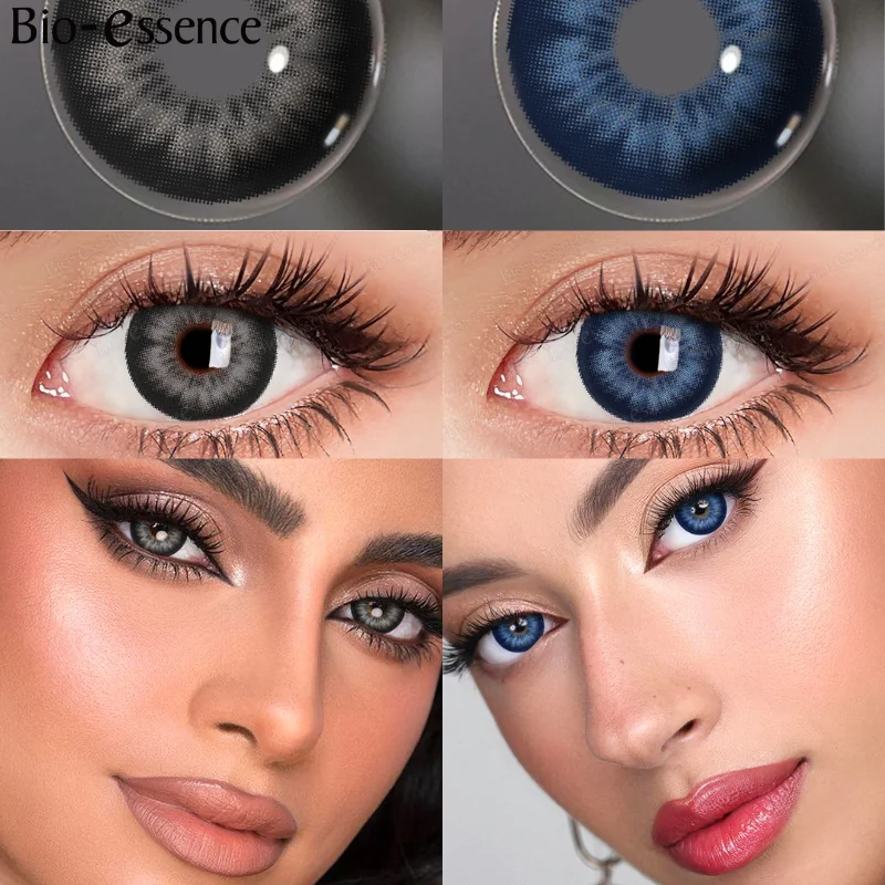 Bio-essence 1 Pair Color Contact Lenses for Eyes Natural Lenses Brown ...