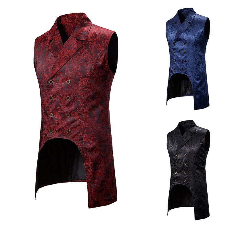 Jacquard Victorian Suit Vest | Brocade Victorian Suit Vest | Waistcoat ...