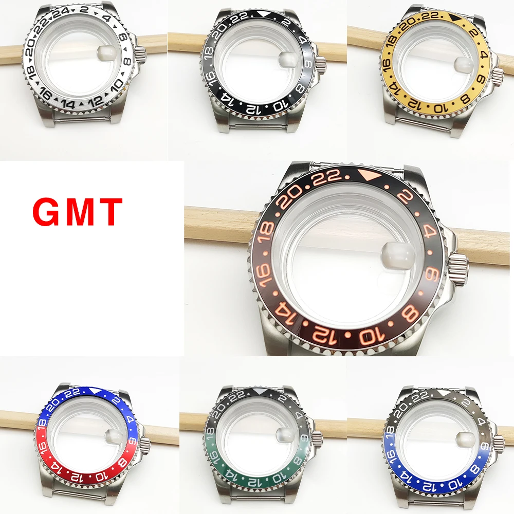 Men-s-Watch-Case-40mm-GMT-Stainless-Steel-Watch-Parts-for-NH35-NH36 ...