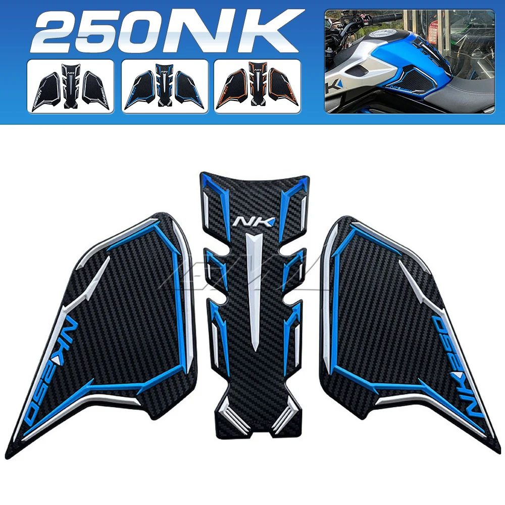For CFMOTO 250NK 250nk 2022 3M Motorcycle Fuel Tank Pad Protector sticker Knee Grip anti-slip ...