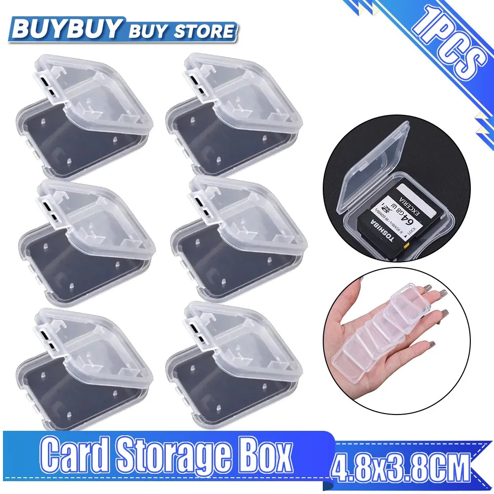 1-10PCS-Transparent-SD-TF-CF-Memory-Card-Storage-Box-Holder-Box ...