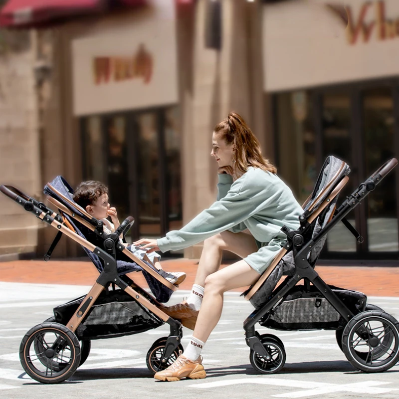 Baby-carriages-3-in-1-four-wheels-stroller-Can-sit-or-lie-down-multiple ...