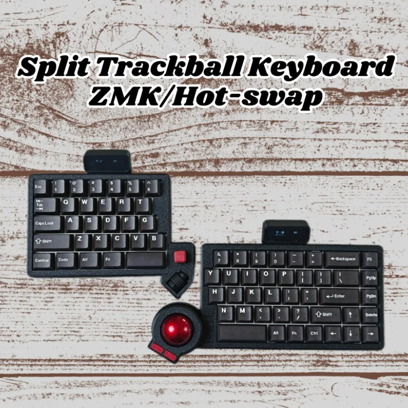 Wireless Split Keyboard Kit Customized 3D Printing RGB Hot Swap Dual ...