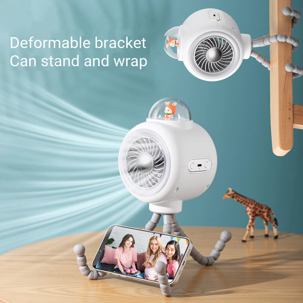 Safe Baby Stroller Fan Bladeless Portable Hand Fan USB Rechargeable ...
