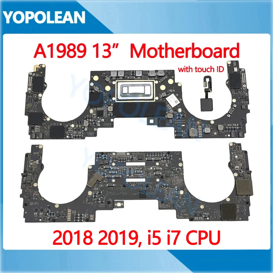 Original 2018 2019 Logic Board For MacBook Pro Retina 13" Motherboard ...