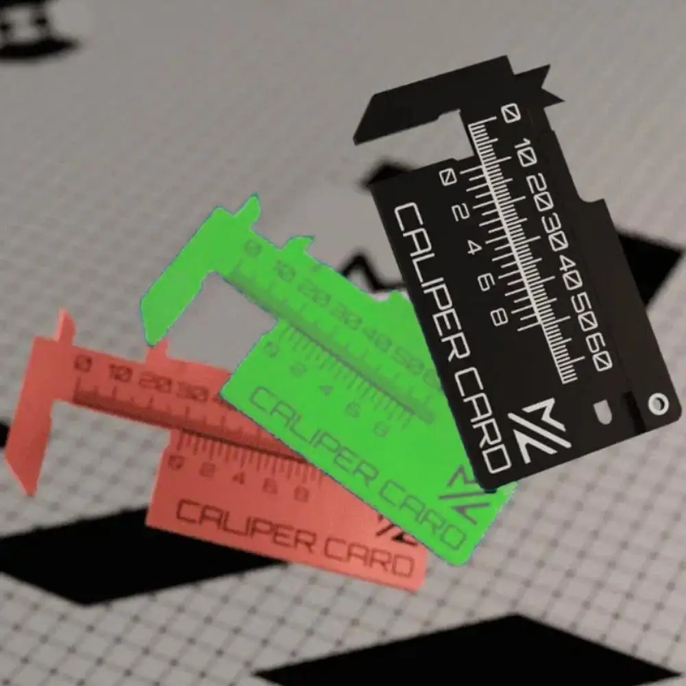 Mini Vernier Caliper Vernier Caliper Card Keychain 3D Printing ...