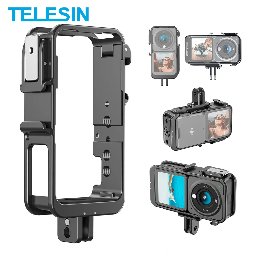 TELESIN-Aluminium-Alloy-Frame-Case-With-Multiple-1-4-Hole-Cold-Shoe ...