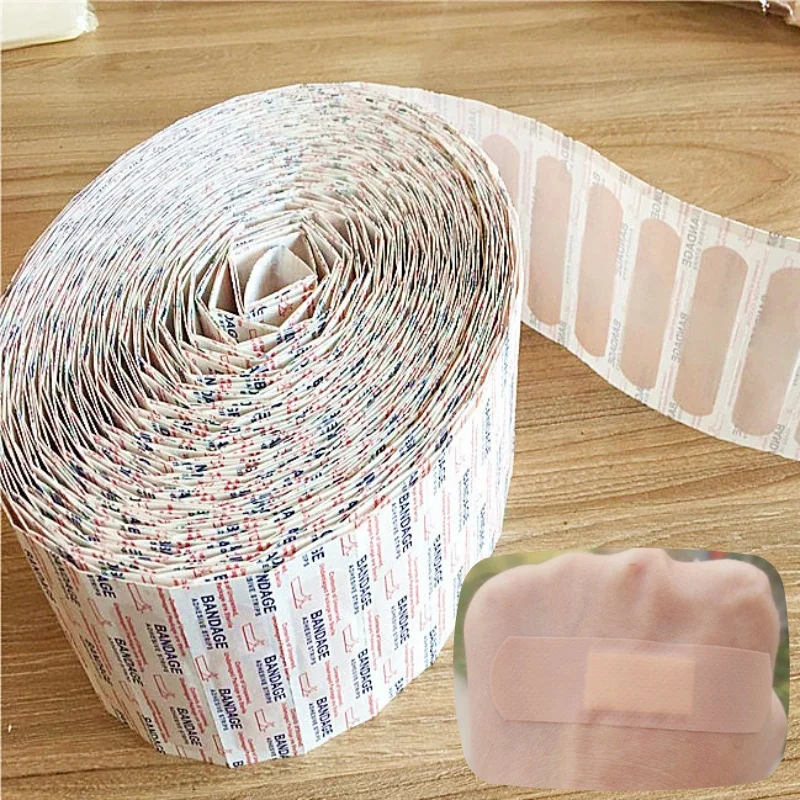 100pcs-lot-Breathable-Band-Aid-Waterproof-Bandage-First-Aid-Wound ...
