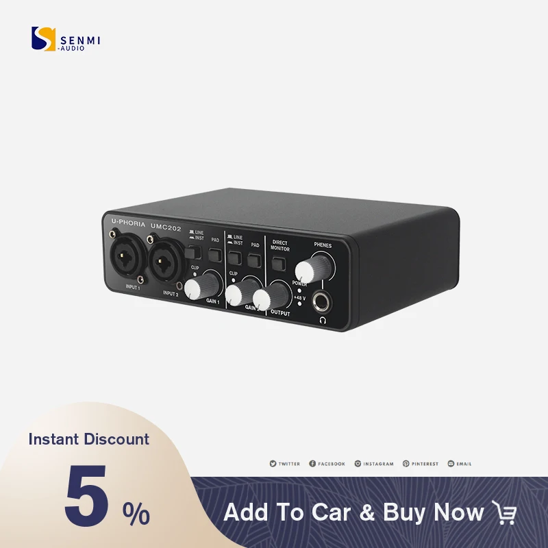 Audio-Interface-Sound-Card-High-Quality-Usb-Recording-Studio-For-Guitar ...