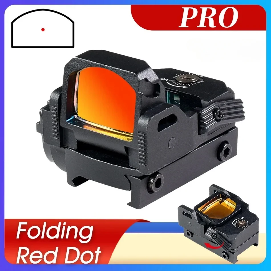 Tactical-Flip-Up-Red-Dot-Sight-3MOA-Optics-Collimator-with-MOS-Mount ...