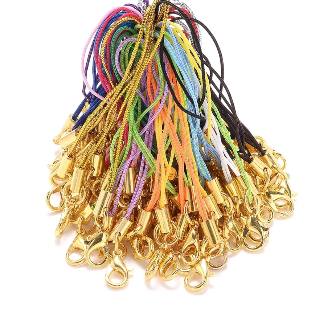 70mm 50/100PCS Lobster Clasp Cartoon Toy Lanyard Mobile Phone Lanyard ...