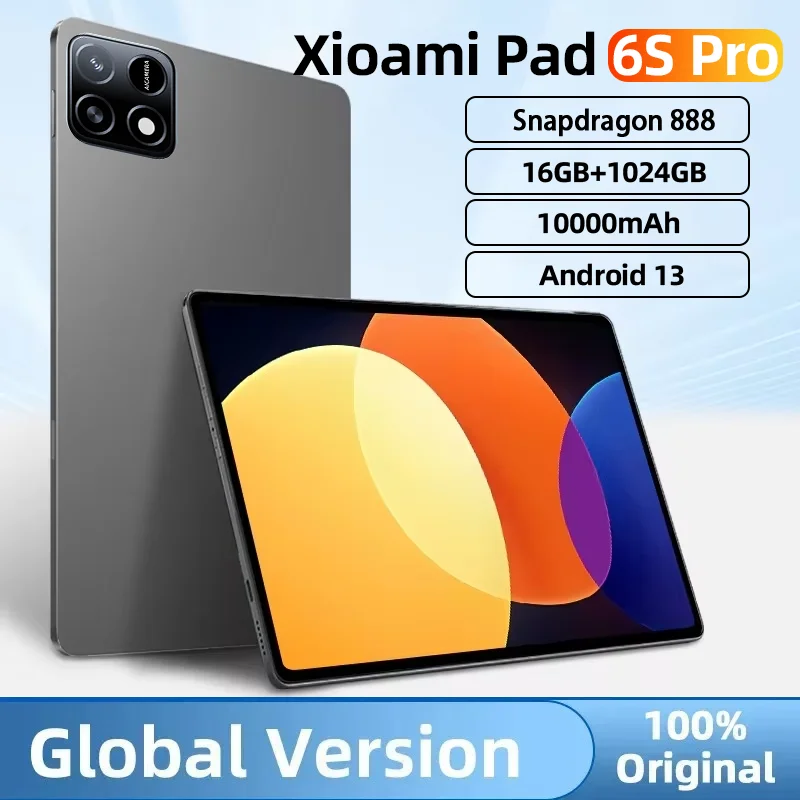 Tablet-Android-Vers-o-Global-Pad-6S-Pro-HD-4K-Snapdragon-888-11-16GB ...