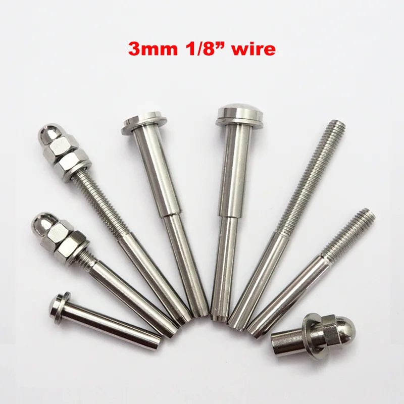1-pair-2pcs-3mm-1-8-Cable-Railing-Kits-Stainless-Steel-316-wire-rope ...