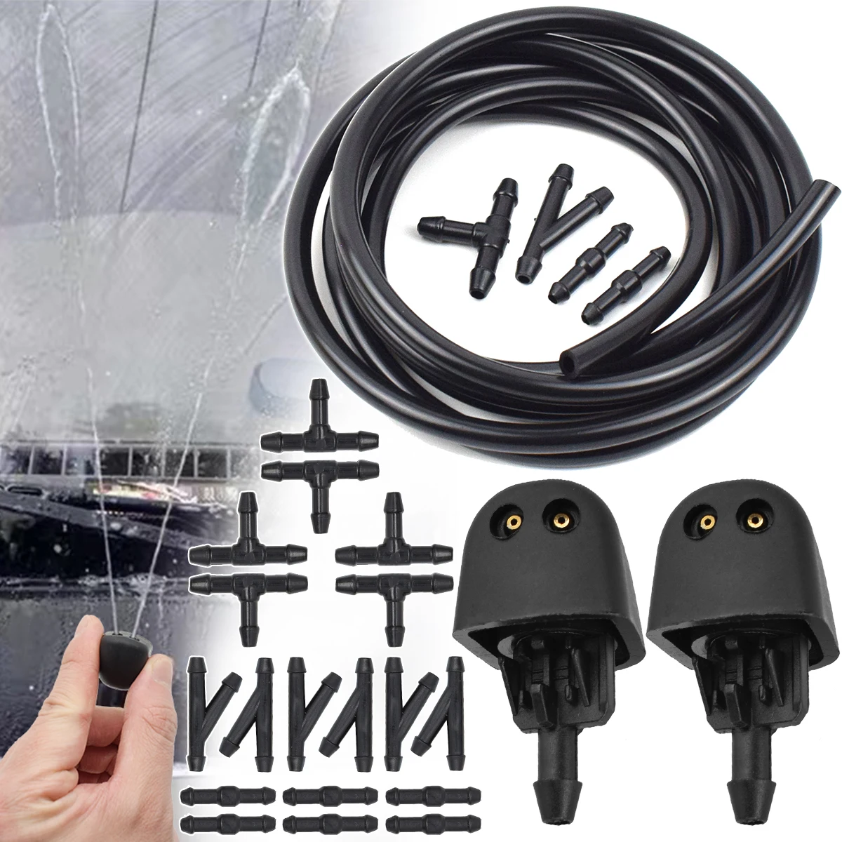 Frontscheibe-Scheiben-wischer-Waschmaschine-Jet-Wasser-D-sens-ch-lauch ...