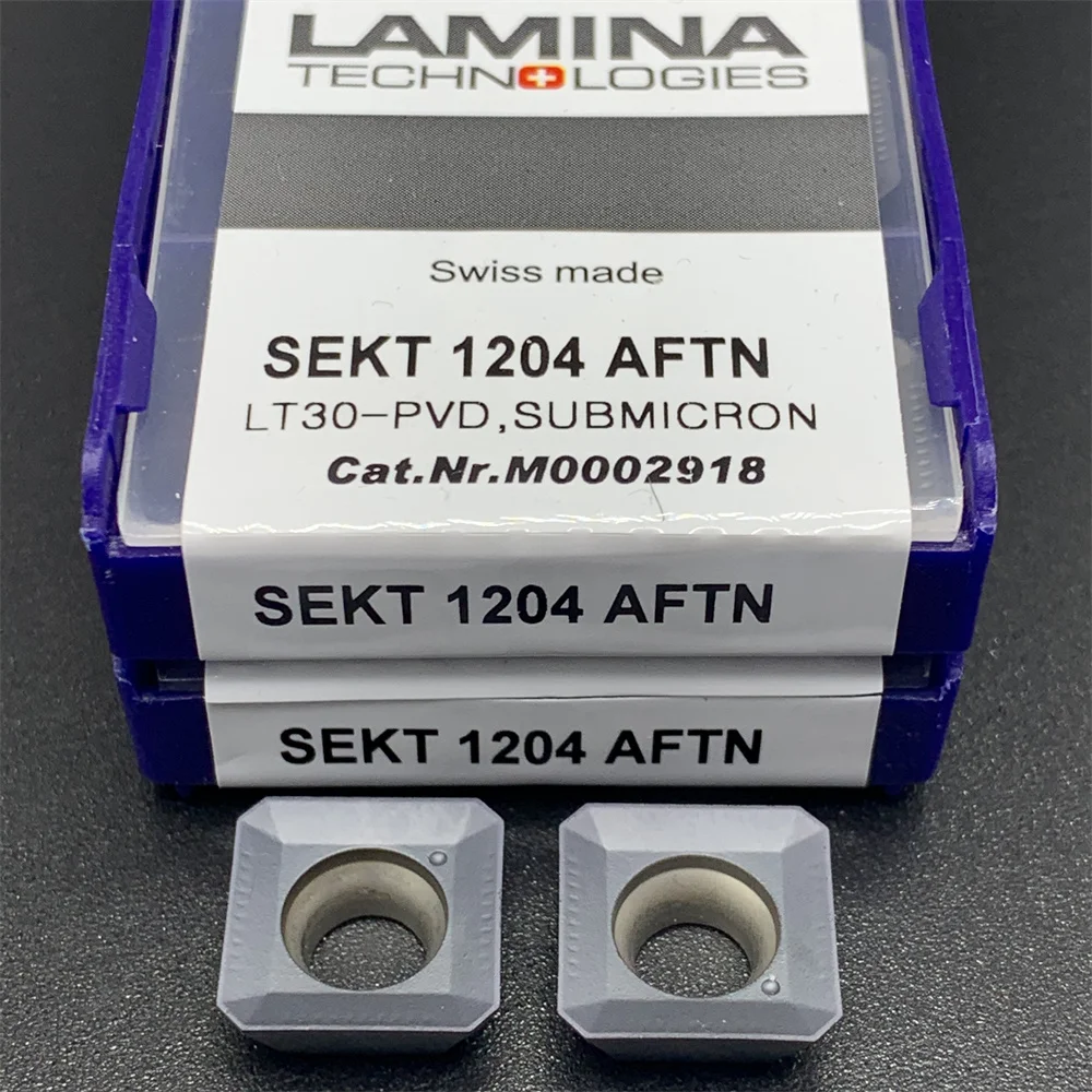 10PCS-SEKT1204-AFTN-LT30-PVD-SUBMICRON-CNC-Blade-LAMINA-SEKT1204-AFTN ...