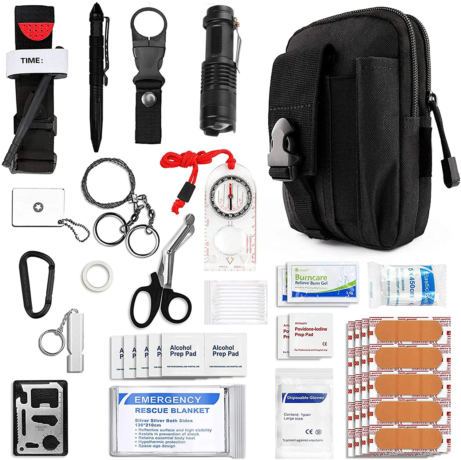 Emergency Survival Gear Military Medical First Aid Kit Outdoor ...