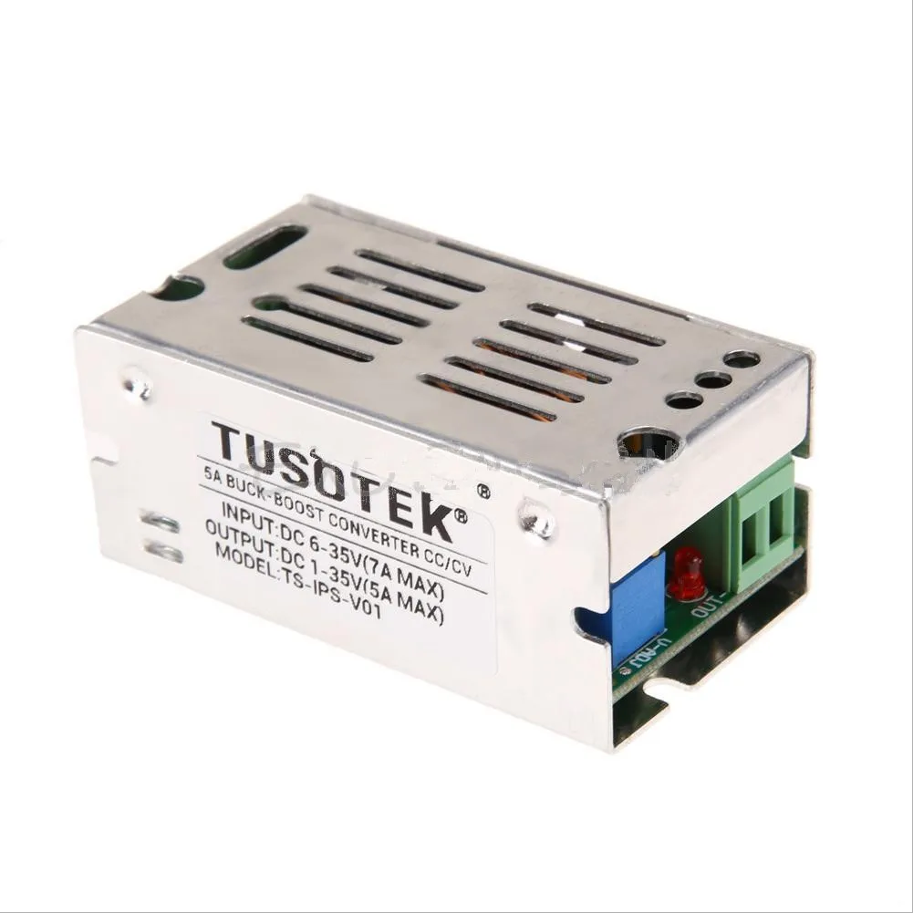 5A Auto Boost Module Aluminum Housing DC-DC Step-up/down Converter ...