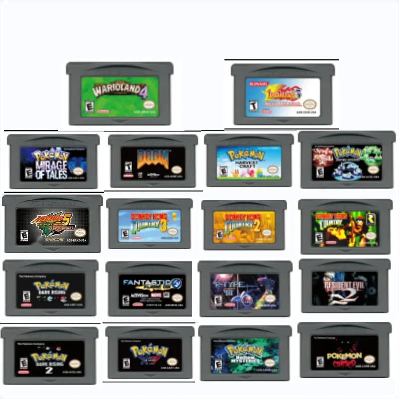 Cartucho de Juego GBA de 32 bits, Pokémon Edición Roja, Unbound Radical ...