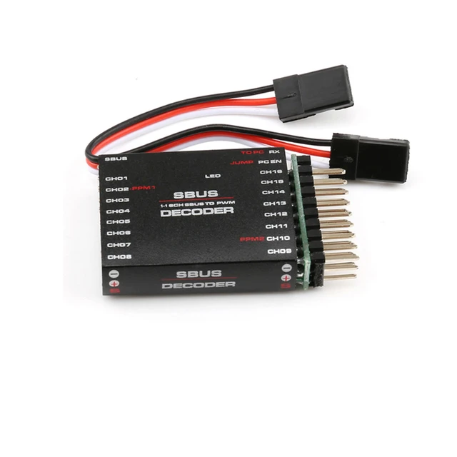 SBUS PPM To PWM Decoder 16CH For Futaba FrSky XM X8R RXSR, 45% OFF