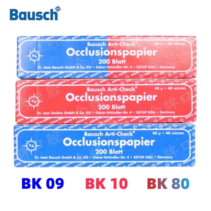 200Strips/Box Bausch Arti-Check 40 Micron 40μm Dental Articulating ...