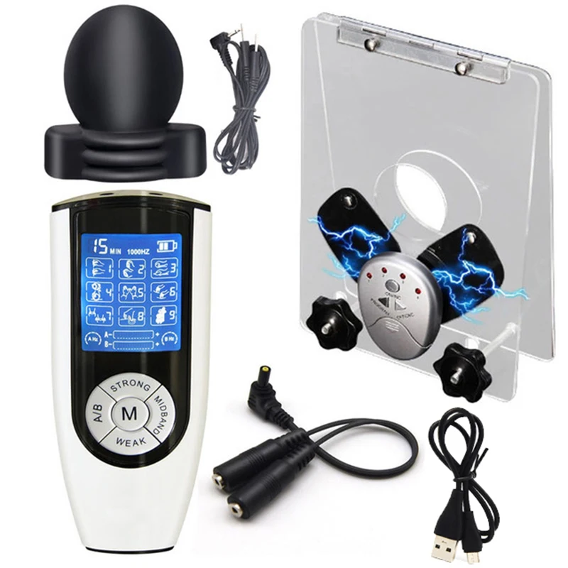 Electro Shock Penis Testicle Ball Stretcher Male Ball Crusher Chastity ...