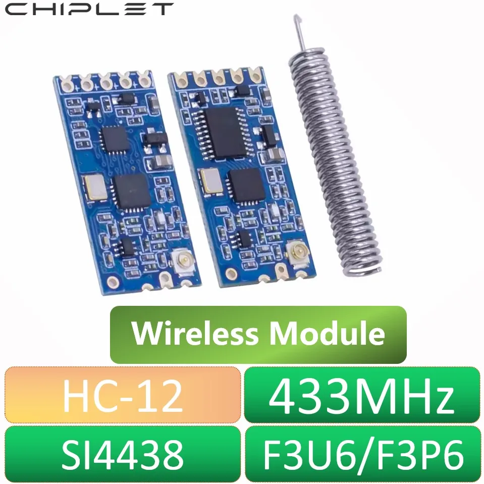2Pcs-HC-12-Wireless-Module-433MHz-STM8S003F3U6-STM8S003F3P6-Transparent ...