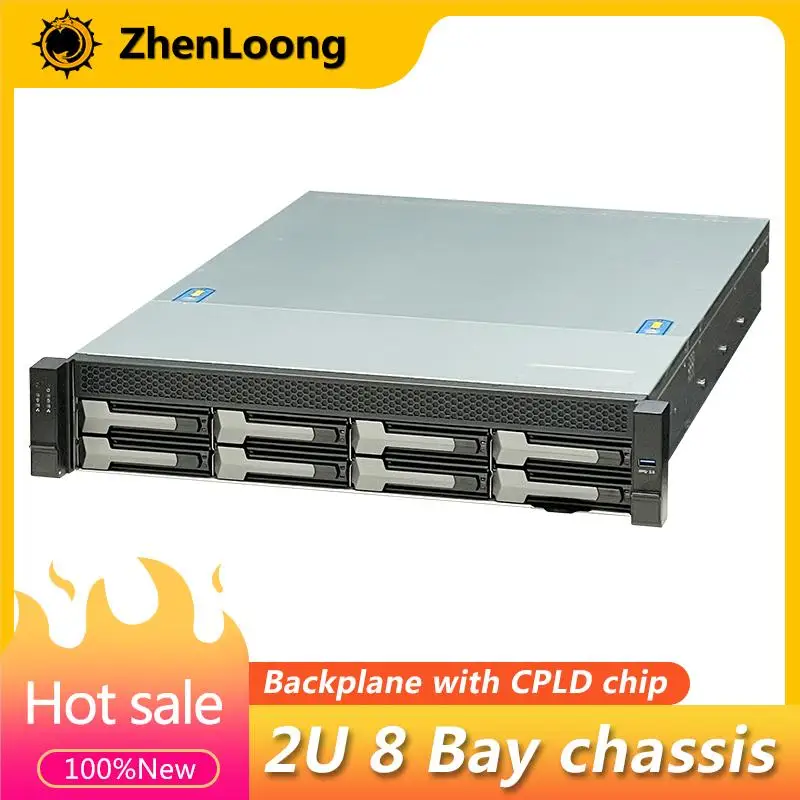 ZhenLoong-X28-2U-8-bay-Rackmount-Hotswap-Chassis-650mm-Depth-Storage ...