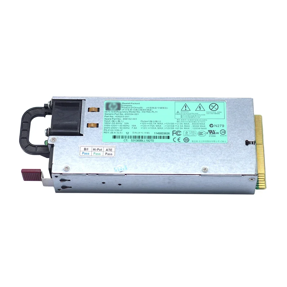 Original 1200W HSTNS-PL11 498152-001 490594-001 438203-001 Server power ...