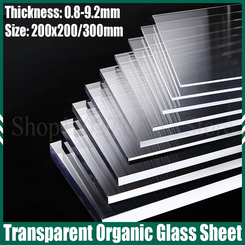 1PC-Transparent-Organic-Glass-Board-Clear-Plastic-Sheet-Board-Organic ...