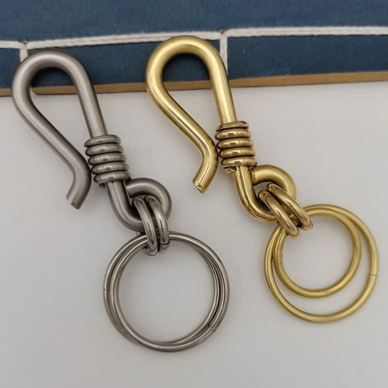 Brass Handicraft Key Buckle Hanging Pendant Stainless Steel Matte ...